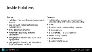 NETConfAR v2017 Workshop Hololens | PPT