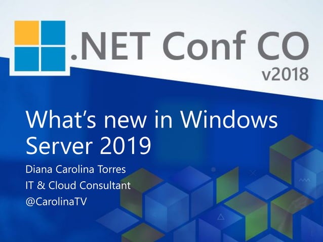 Windows Server 2019 - NetConf Co | PPT