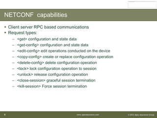 SCAP and NETCONF | PPT