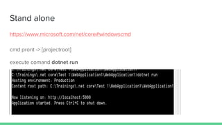 Introduccion a ASP.NET Core con visual studio 2017 | PPTX