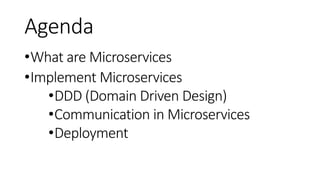 Microservices using .Net core | PPTX | Cloud Computing | Internet