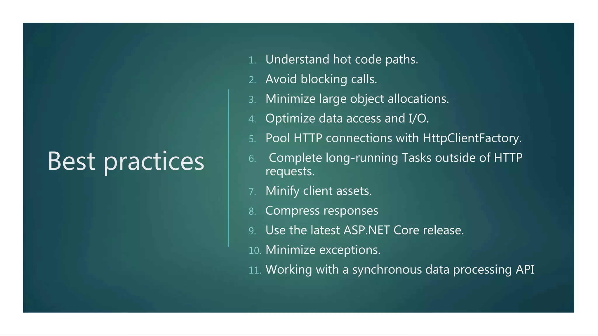 Net core performance | PPT