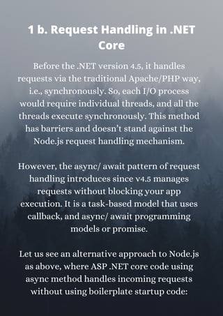 Net core vs. node.js what to choose when | PDF