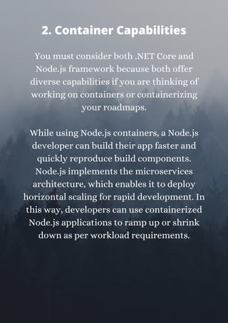 Net core vs. node.js what to choose when | PDF