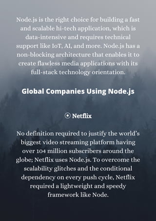 Net core vs. node.js what to choose when | PDF