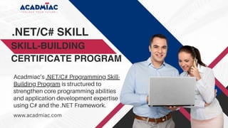 .NET/C# Skill-Building Certificate Program for Developers | PDF