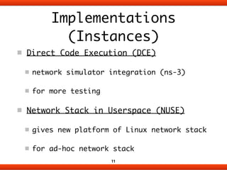 Library Operating System for Linux #netdev01 | PPT