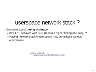 Playing BBR with a userspace network stack | PPT