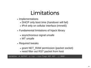 Network stack personality in Android phone - netdev 2.2 | PDF | Operating Systems | Computer ...