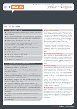 NetDialog Value Add Monitoring Software on top of BlueCoat PacketShaper | PDF