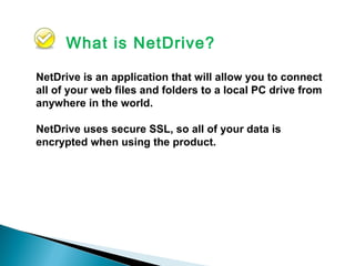 Website Toolkit: Netdrive tutorial | PPT
