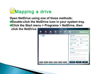 Website Toolkit: Netdrive tutorial | PPT