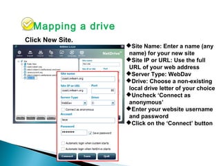 Website Toolkit: Netdrive tutorial | PPT