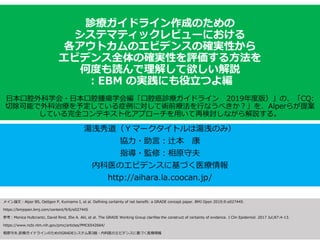 EBM中級編：Net effectより確実性 | PPT