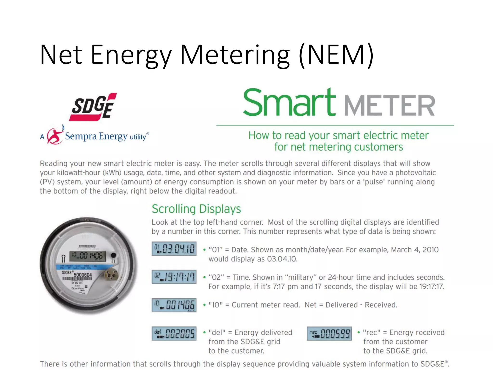 Net Energy Metering and Smart Meters | PDF