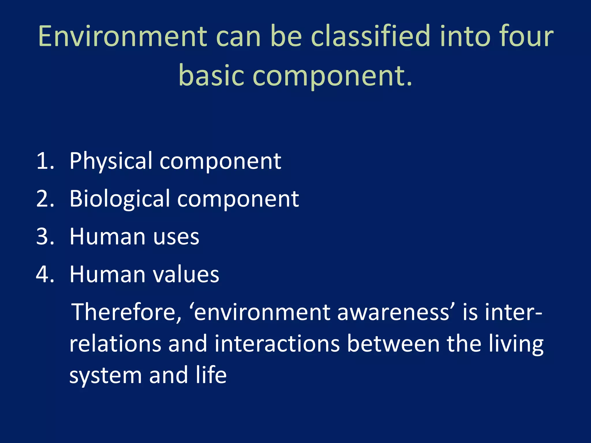 Environmental education and awareness | PPTX