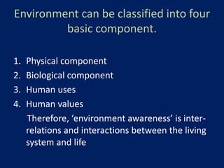 Environmental education and awareness | PPTX