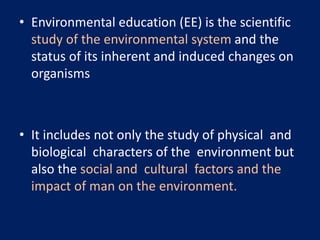 Environmental education and awareness | PPTX