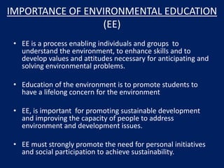 Environmental education and awareness | PPTX