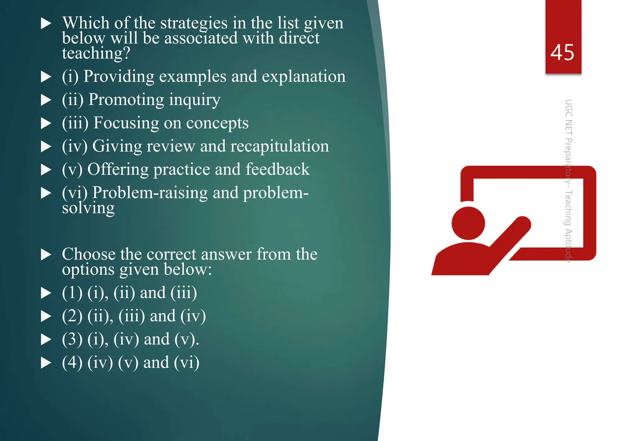 UGC NET Exam Paper 1- Unit 1:Teaching Aptitude | PPTX