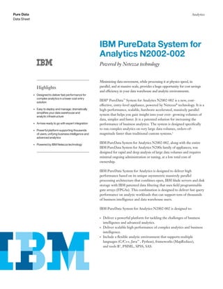 IBM PureData N2002 | PDF