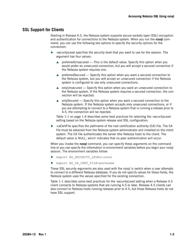 Netezza Database Users Guide