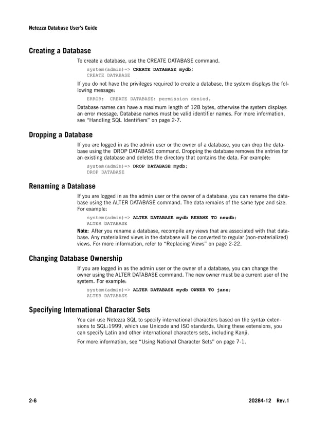 Netezza Database Usersguide 3711