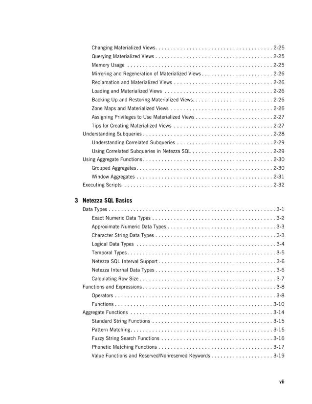 Netezza Database Usersguide