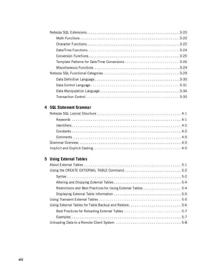 Netezza Database Usersguide