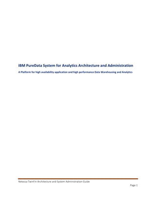 Netezza TwinFin12 Architecture Administration | PDF