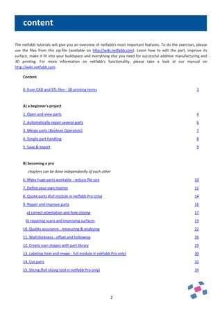 Netfabb tutorials | PDF
