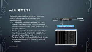 Netfilter elméleti alapok | PPT