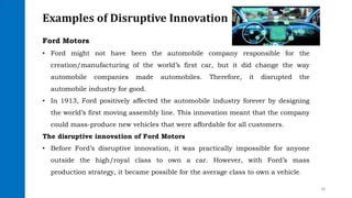 disruptive innovation operations management | PPT