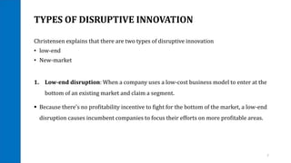 disruptive innovation operations management | PPTX