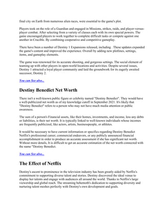 Destiny Benedict Netflix | PDF | Roleplaying Games | Games and Puzzles