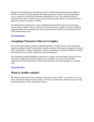 Destiny Benedict Netflix | PDF | Roleplaying Games | Games and Puzzles