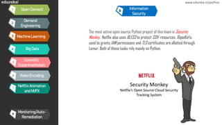 How Netflix uses Python? Edureka | PDF | Internet | Computing