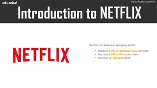 How Netflix uses Python? Edureka | PDF | Internet | Computing
