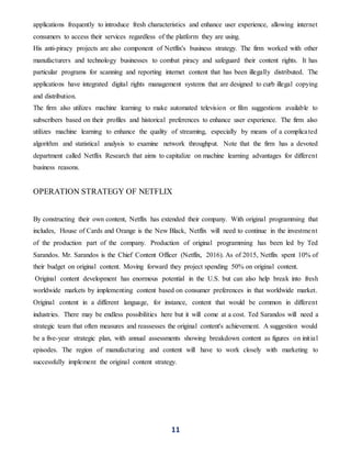 Netflix - strategy formulation | PDF