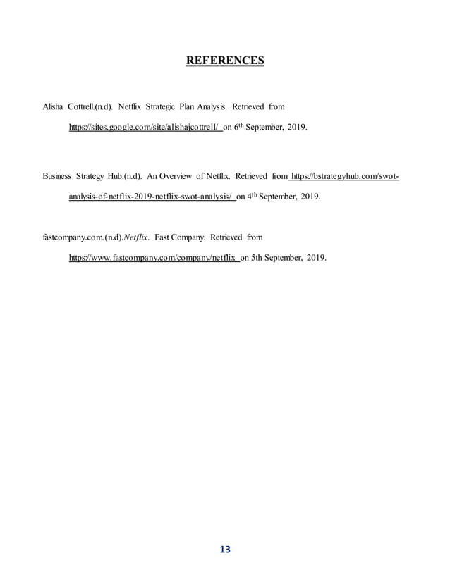 Netflix - strategy formulation | PDF