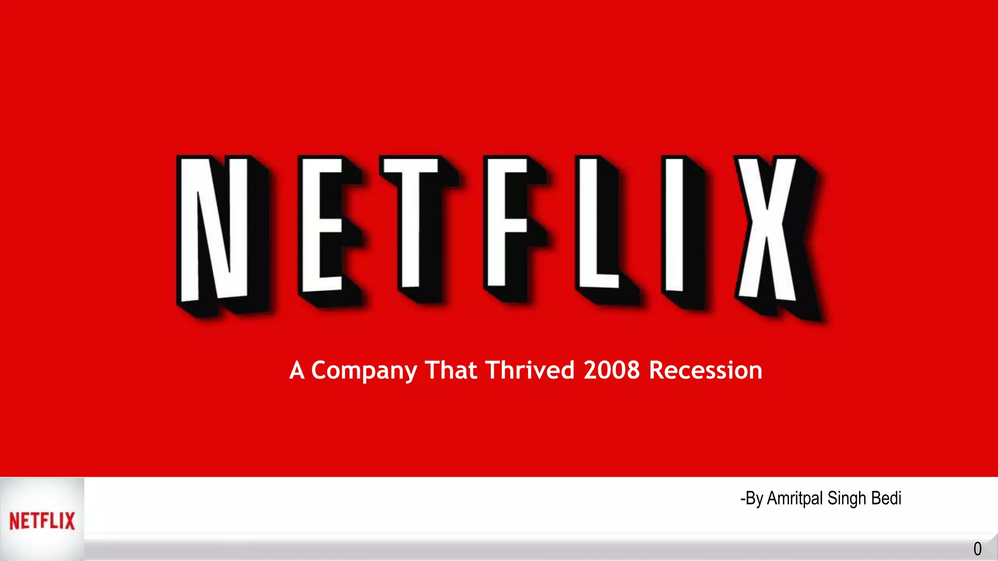 Netflix a company that did well in recession | PPTX