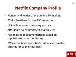 NETFLIX Business Analysis & Valuation | PPTX