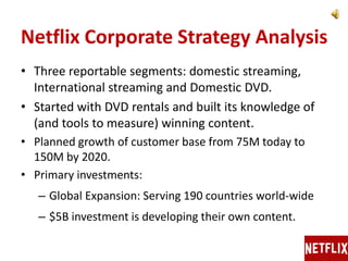 NETFLIX Business Analysis & Valuation | PPTX