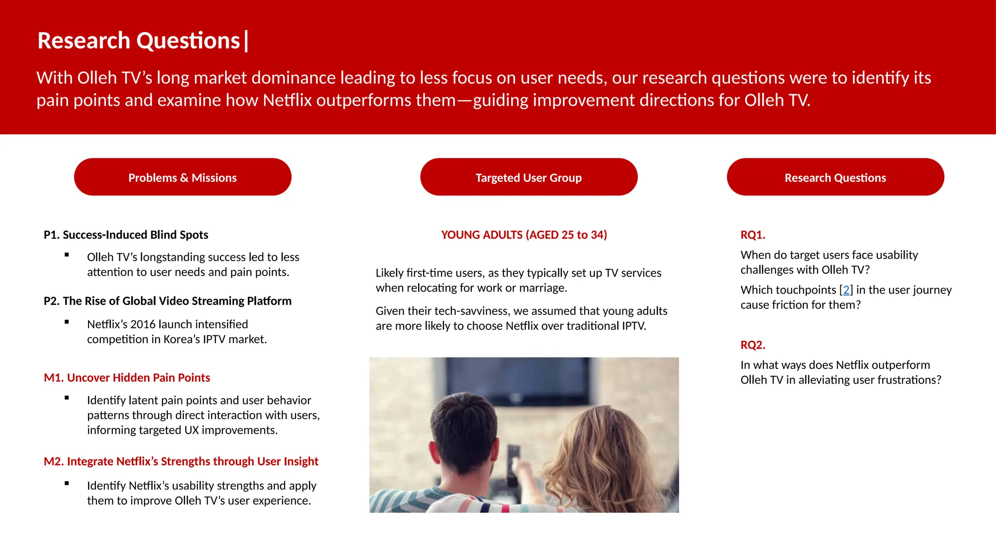 Comparision of Usability between IPTV and Netflix | PPTX