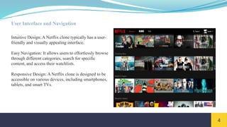 Netflix Clone that standarize the netflixfeatures.pptx