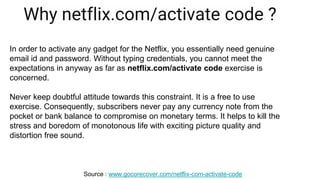 How to do Netflix com activate | netflix com/activate code | Netflix ...