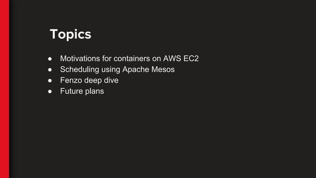 Netflix container scheduling talk at stanford final | PDF