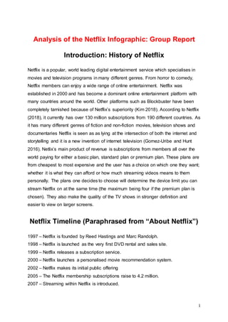 Netflix Infographic and Group Report Analysis NETS2003 Kitchen, Walton ...