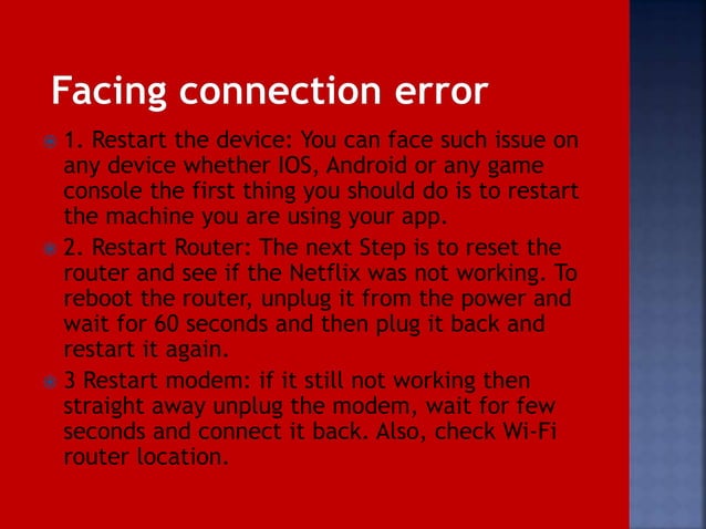 Netflix issue | PPTX