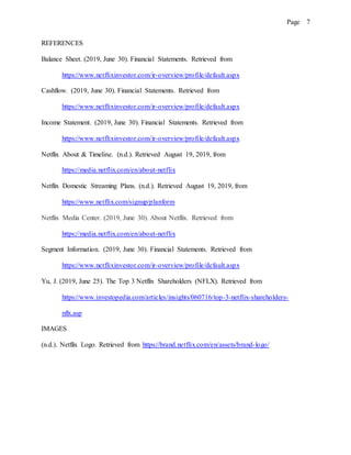 Netflix market analysis report | DOCX